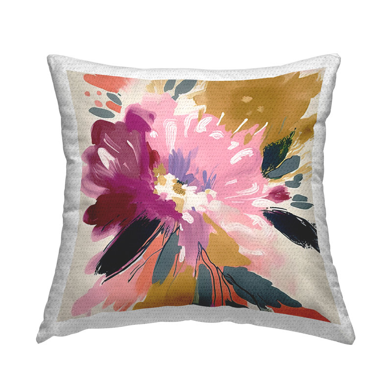 Stupell Industries Floral Indoor/Outdoor Throw Pillow | Wayfair