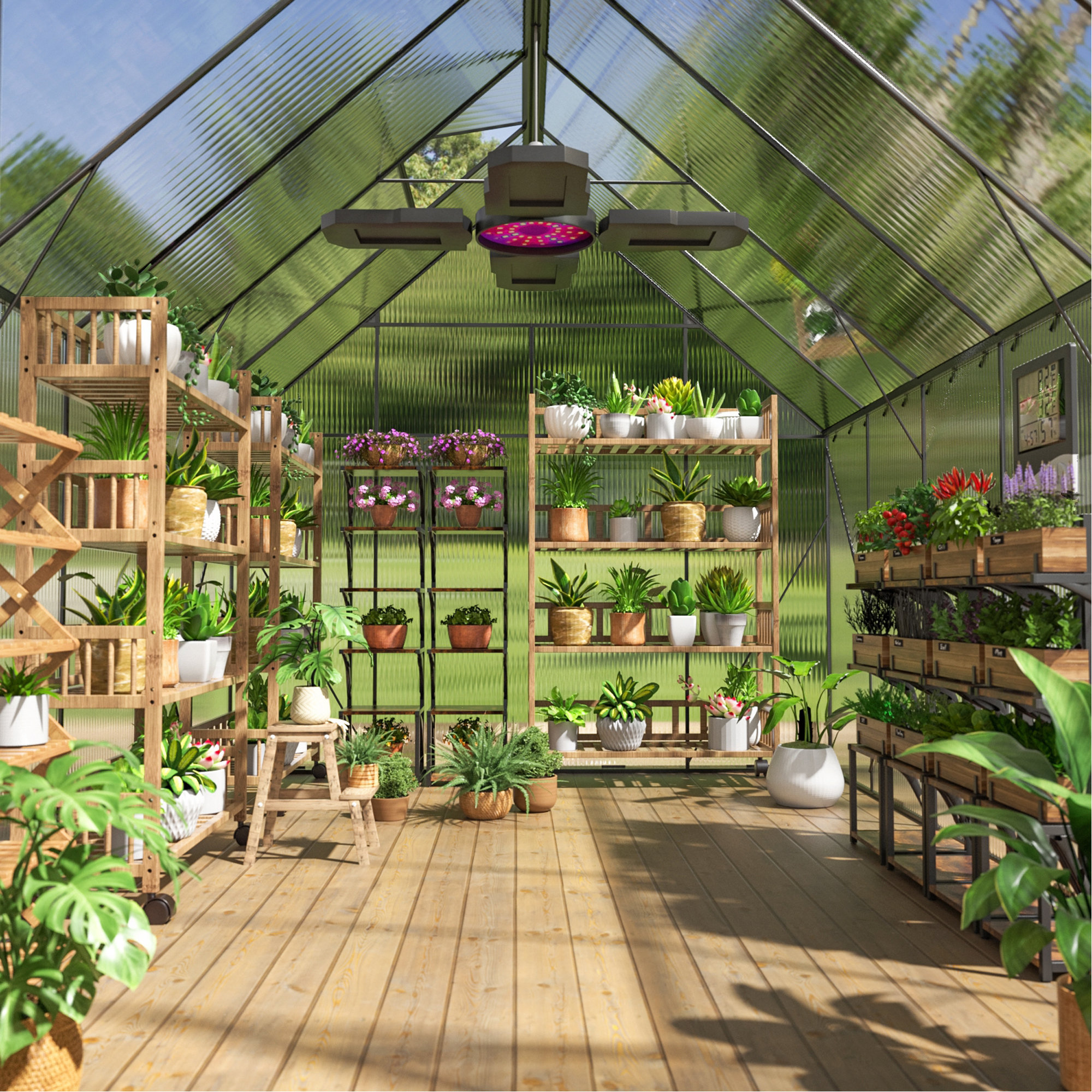 Wentygam 6X12 Outdoor Greenhouse - Walk-In Heavy Duty Storage Shed With ...