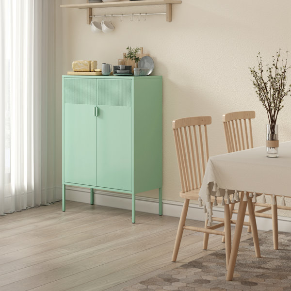 Latitude Run® Tramone Steel 2 - Door Accent Cabinet | Wayfair