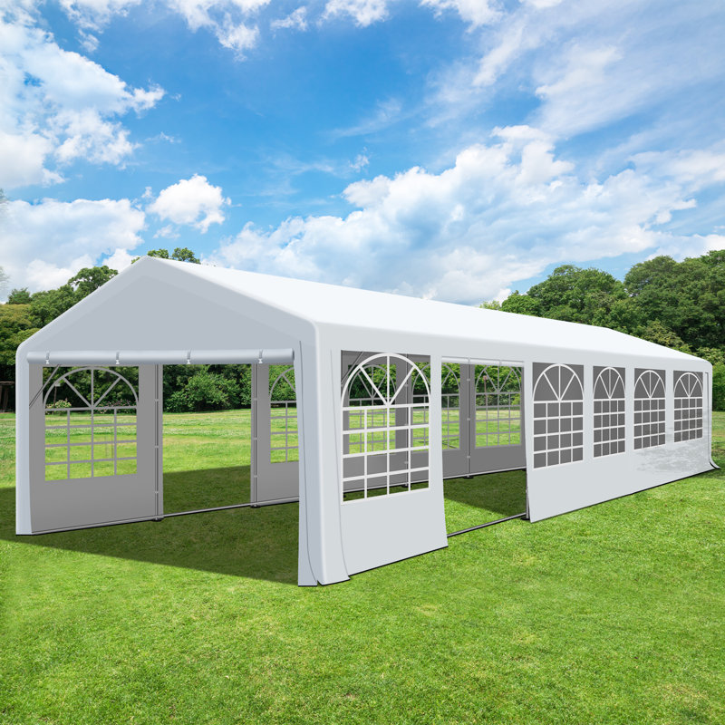COVERONICS Galvanized Steel Party Tent - Heavy Duty Wedding Tent with 4 ...