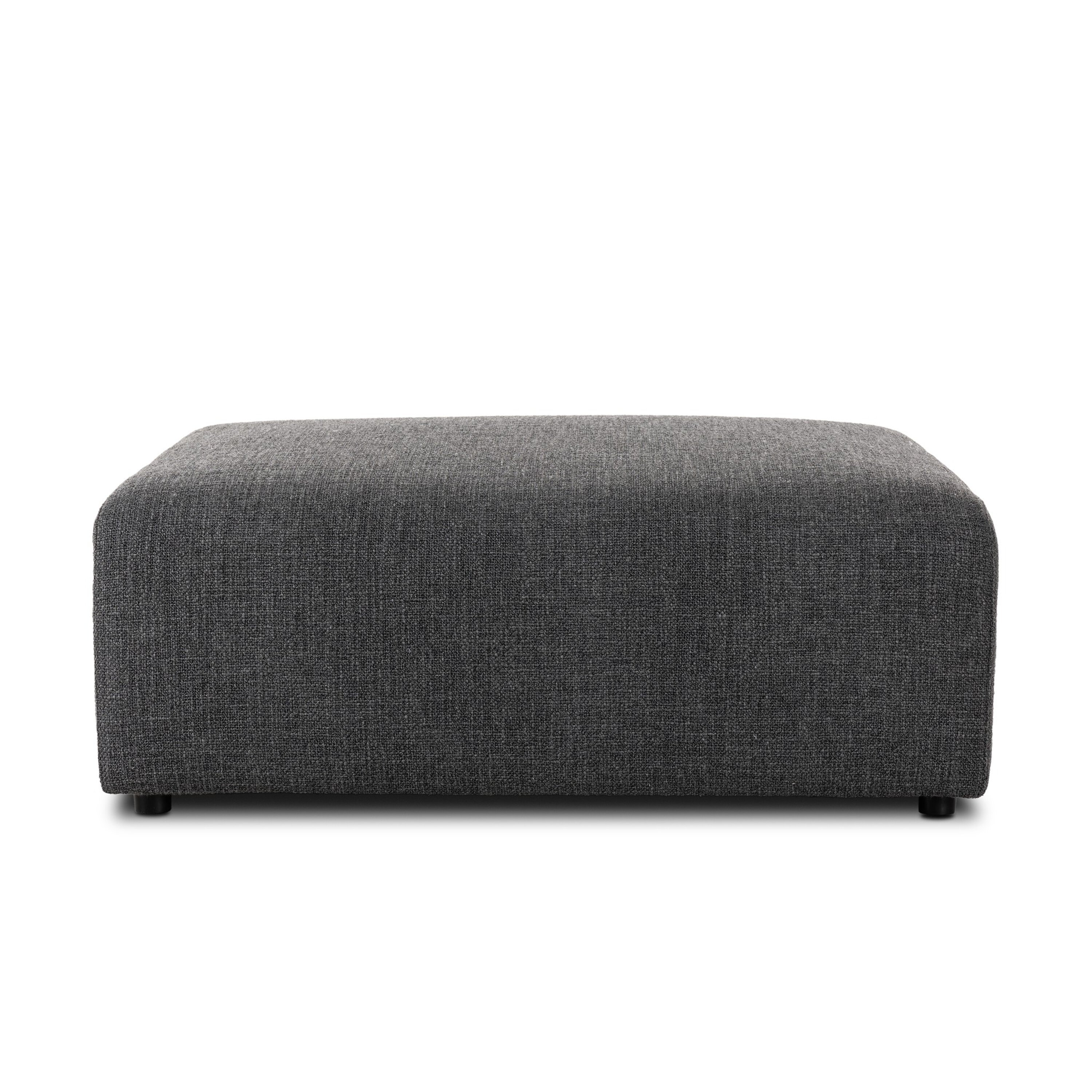Latitude Run® Algia Ottoman PC-Saxon Charcoal | Wayfair