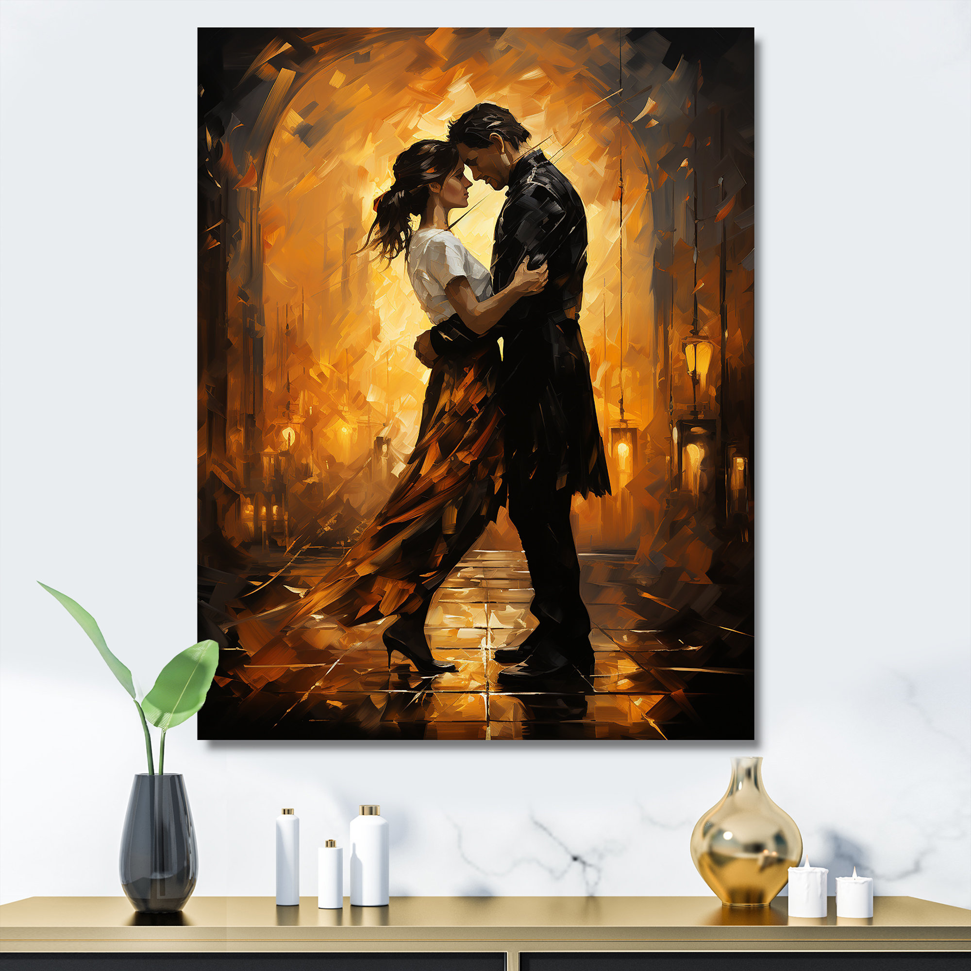 Winston Porter Dance Tango Couple Harmony On Canvas Print | Wayfair