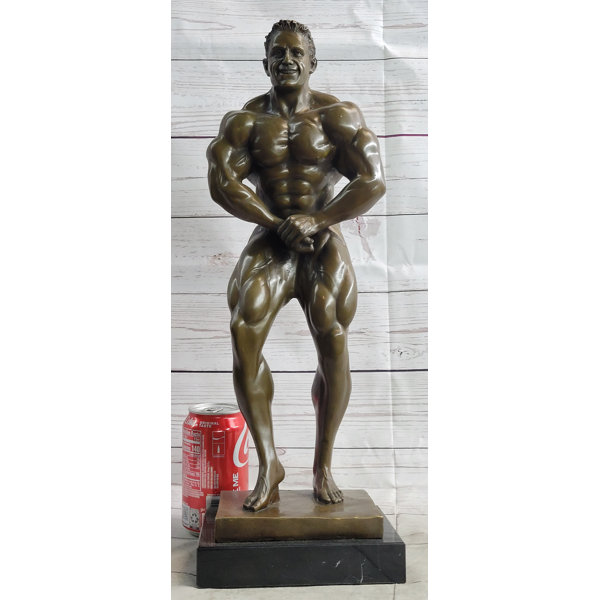 Charlton Home® Duritsa Lou Ferrigno Tribute Hulk Muscle Man Bronze ...