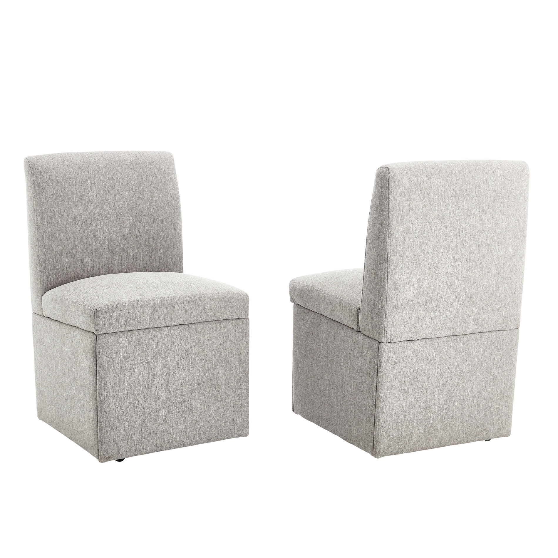 Latitude Run® Rolling Dining Chairs With Hidden Compartment - Comfy ...