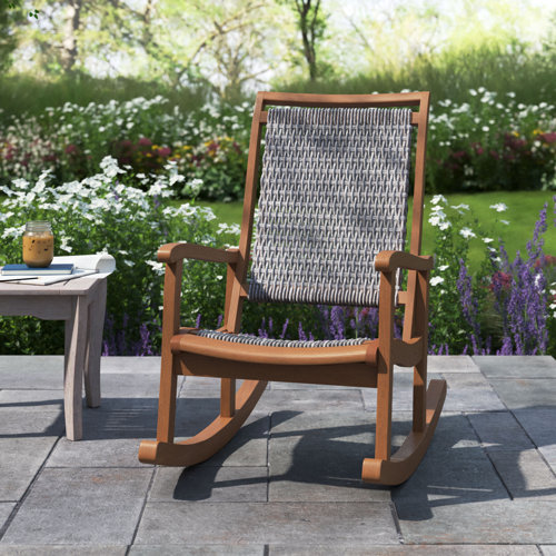 Birch Lane™ Arnot Eucalyptus Outdoor Rocking Chair & Reviews | Wayfair