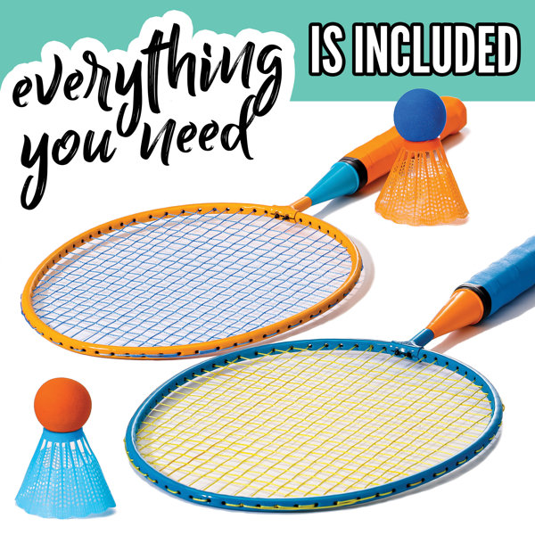 Franklin Sports Kids Badminton Racket Set - Smashminton Kids Oversize ...