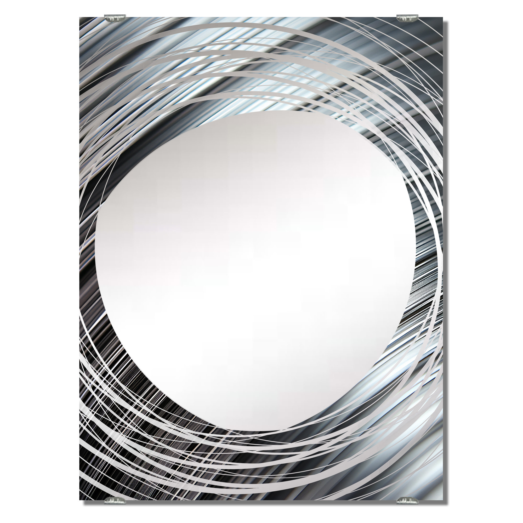 East Urban Home Benders - Abstract Wall Mirror MIR137437 | Wayfair