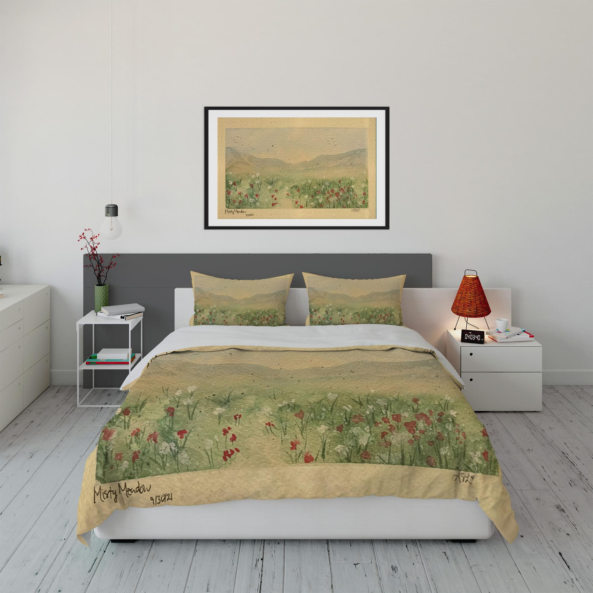 IHeartVetArt Misty Meadow Duvet Cover Set By Ashley Lantz | Wayfair