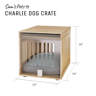 Sam's Pets 25" Charlie Dog Crate In Natural Oak | Wayfair