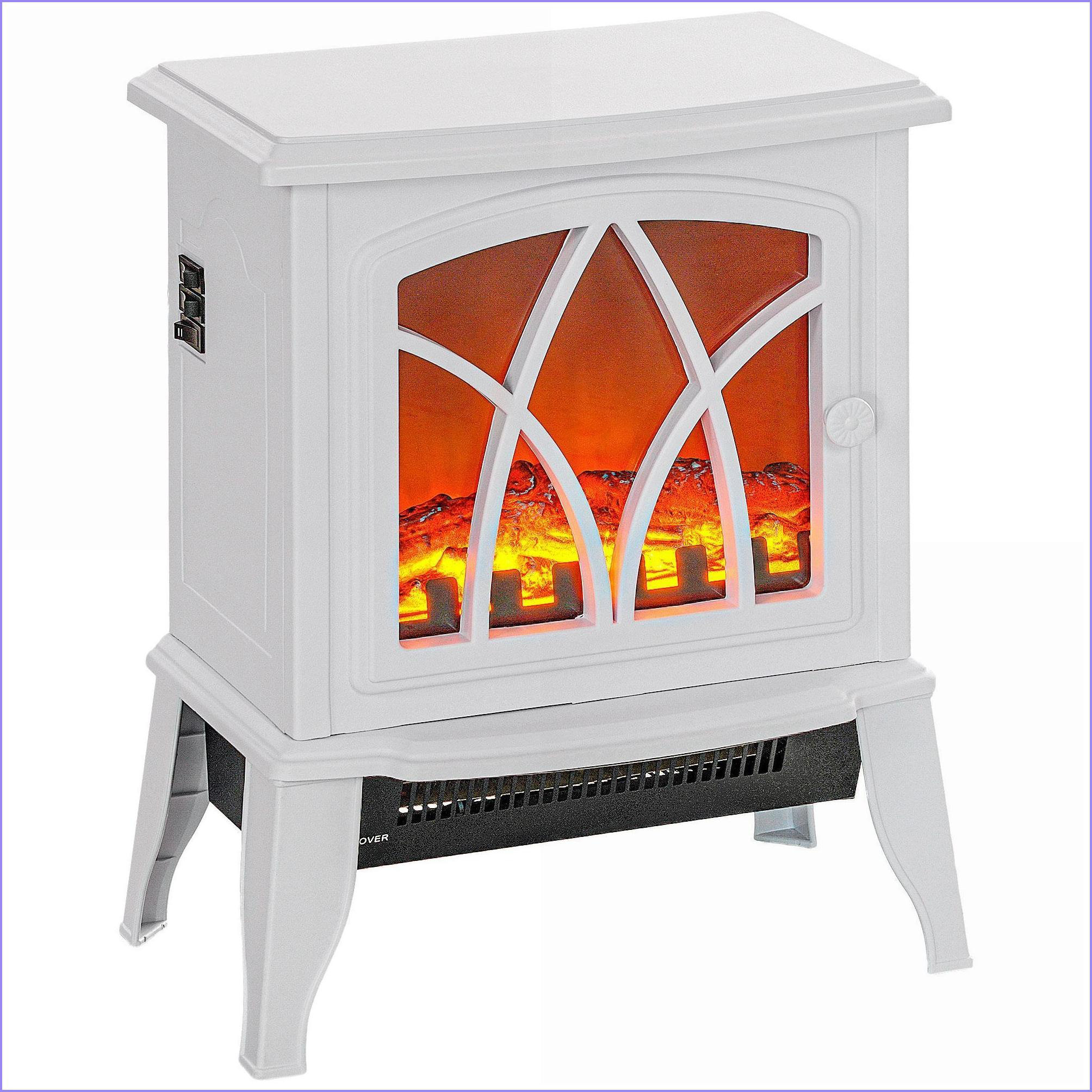 Symple Stuff Electric Fireplace Heater, 18” Freestanding Stove with ...
