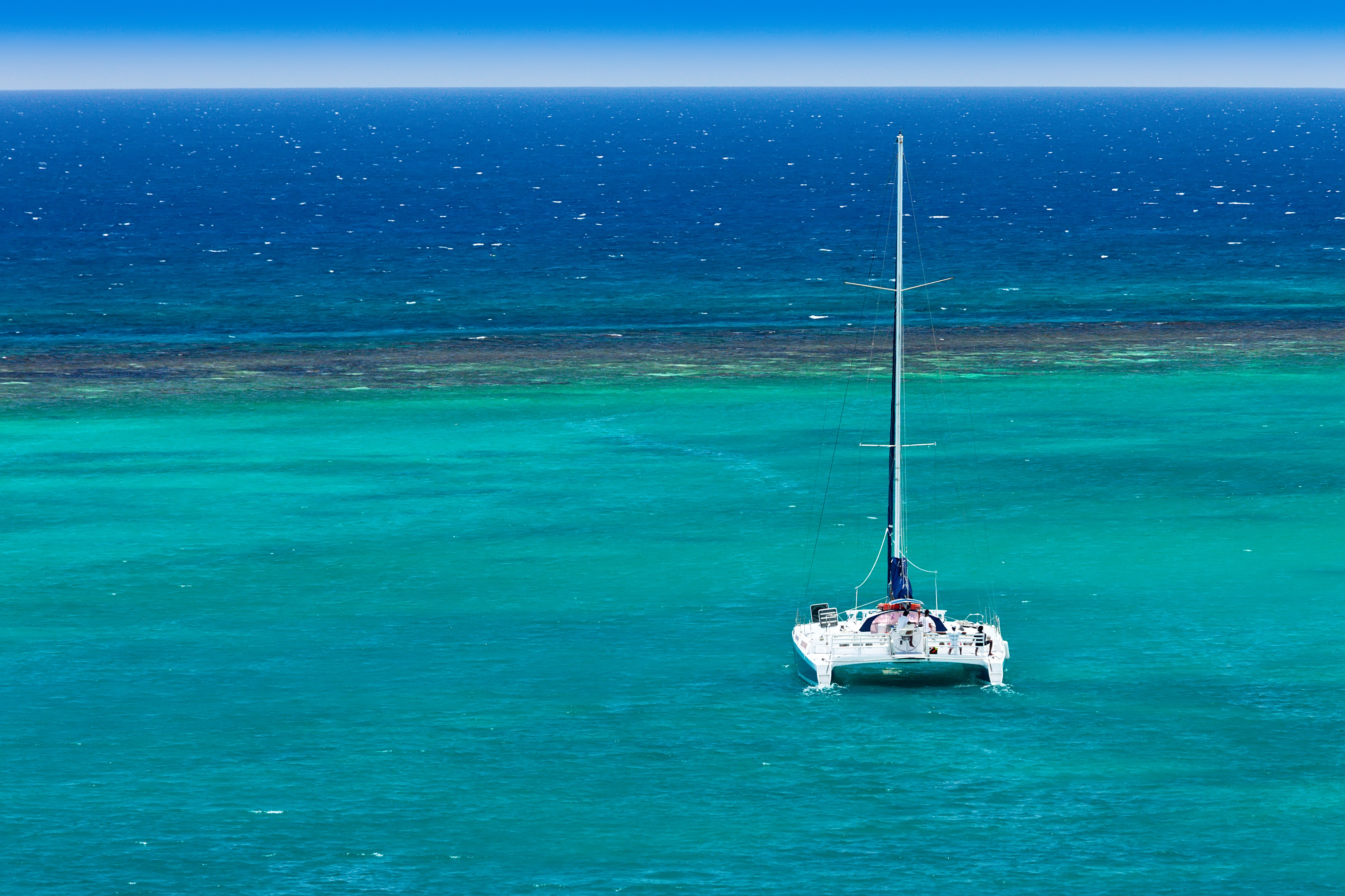 Breakwater Bay Catamaran by Ruth Peterkin - Wrapped Canvas Photograph ...
