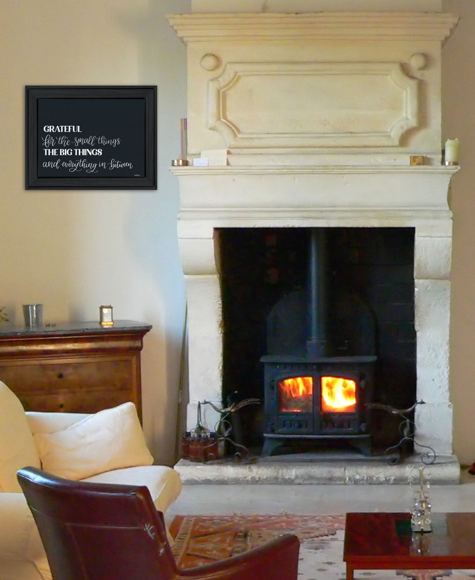 Ebern Designs Nayelie Grateful For Everything Framed Wall Art for ...