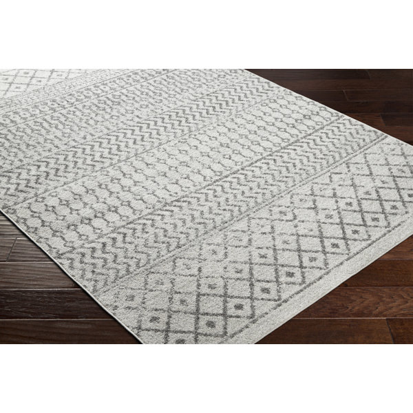The Twillery Co.® Bernhard Global Ivory/Gray Area Rug & Reviews | Wayfair