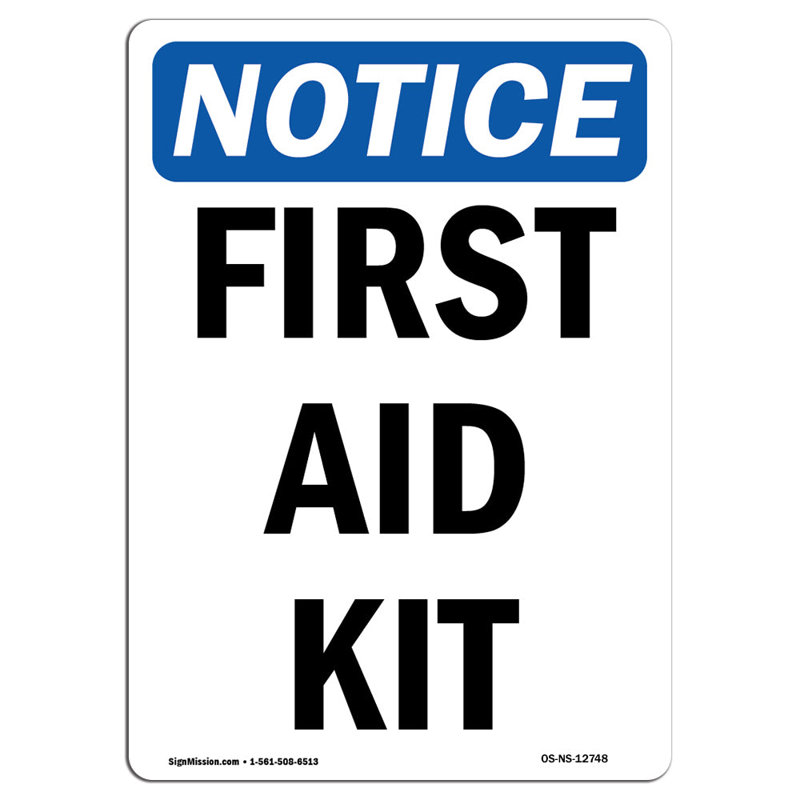 SignMission First aid Kit Sign | Wayfair