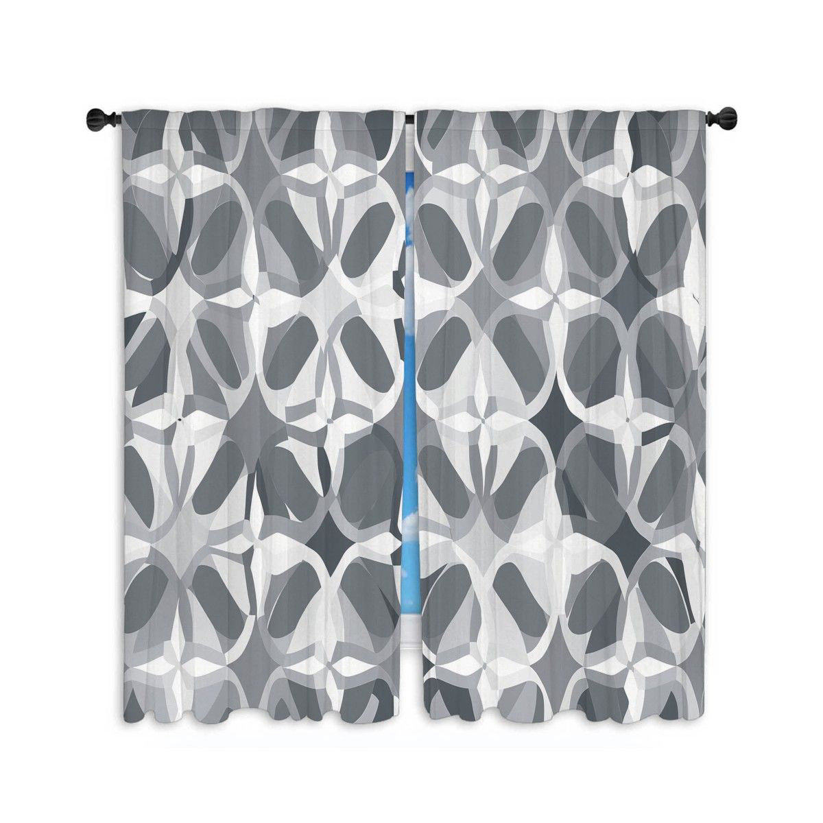 Hokku Designs Makyi Polyester Room Darkening Curtain Pair | Wayfair