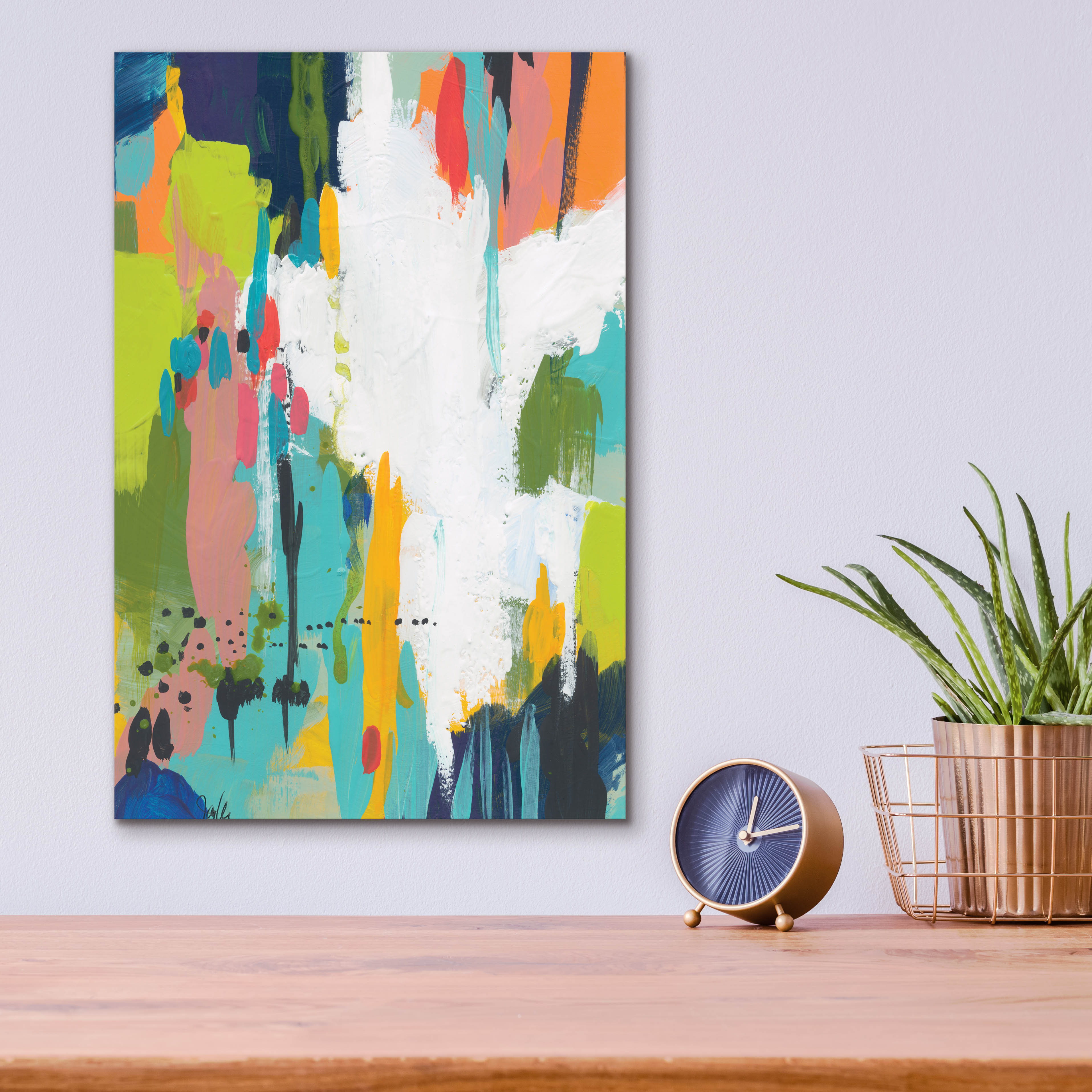 Wrought Studio 'Summer Field' by Jan Weiss Acrylic Glass Wall Art, 12 ...