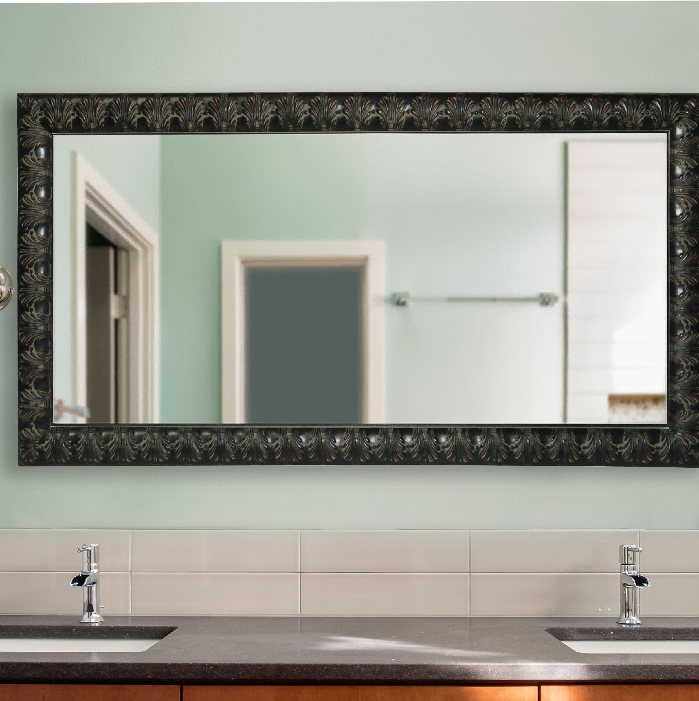 Lark Manor™ Avdulah Feathered Double Vanity Traditional Venetian Wall ...