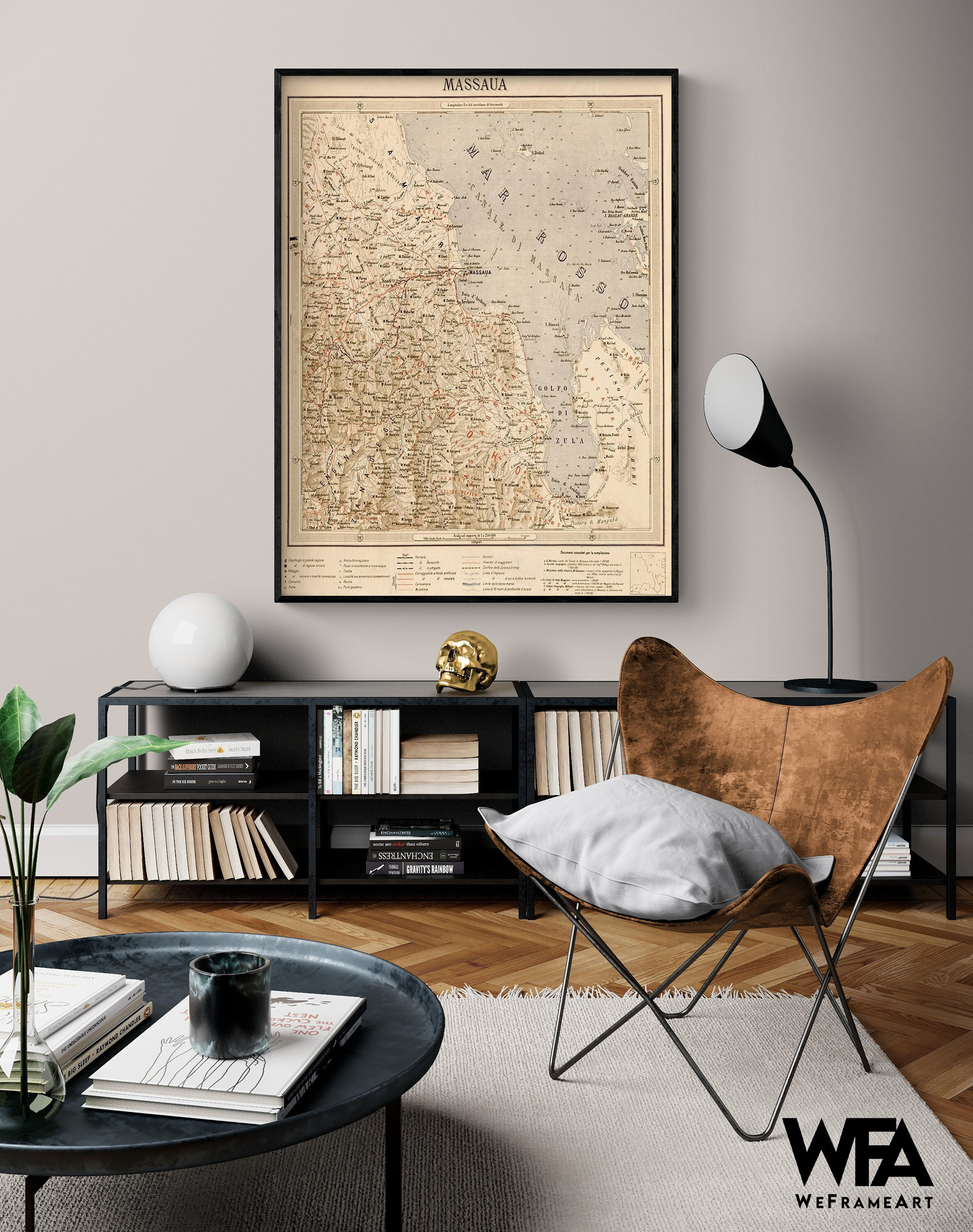 WeFrameArt Massaua Ethiopia Eritrea 1896 By Vintage Maps, Ethiopia ...