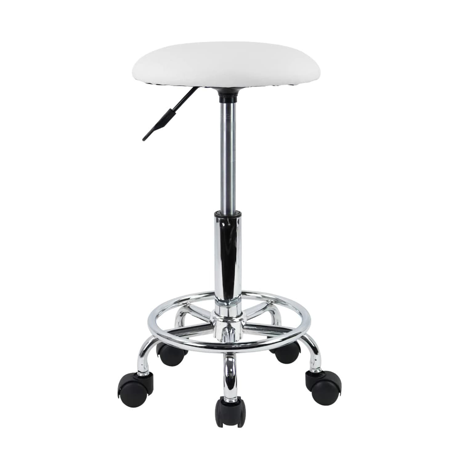 Latitude Run® Swivel Chair Footstool, Height Adjustable, Leather Salon ...