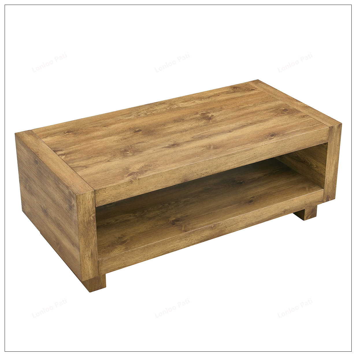 George Oliver Exquisite Rectangular Coffee Table with Storage, Blending ...