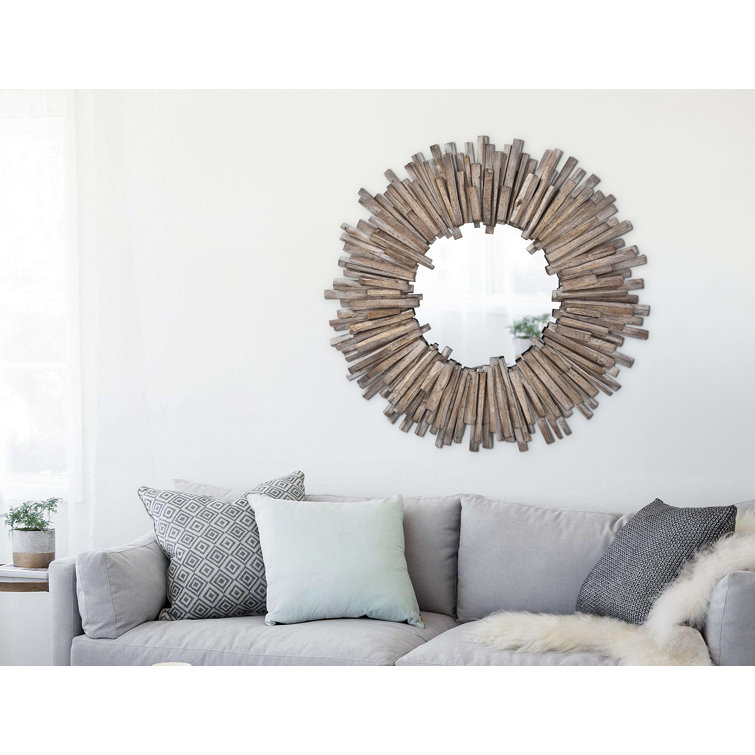 Union Rustic Isabella Wood Flat Wall Mirror & Reviews | Wayfair