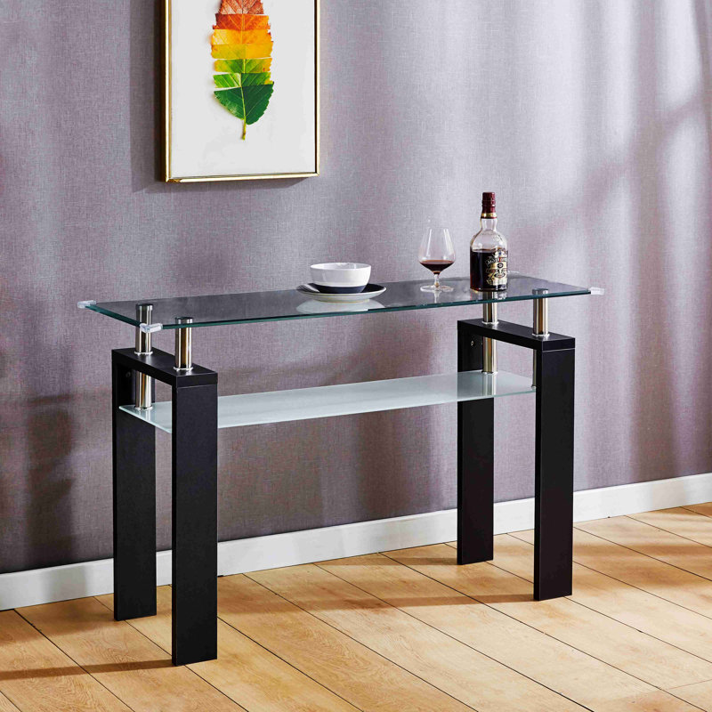 Ivy Bronx Ferras 29.52'' Console Table With Storage, Modern Console ...