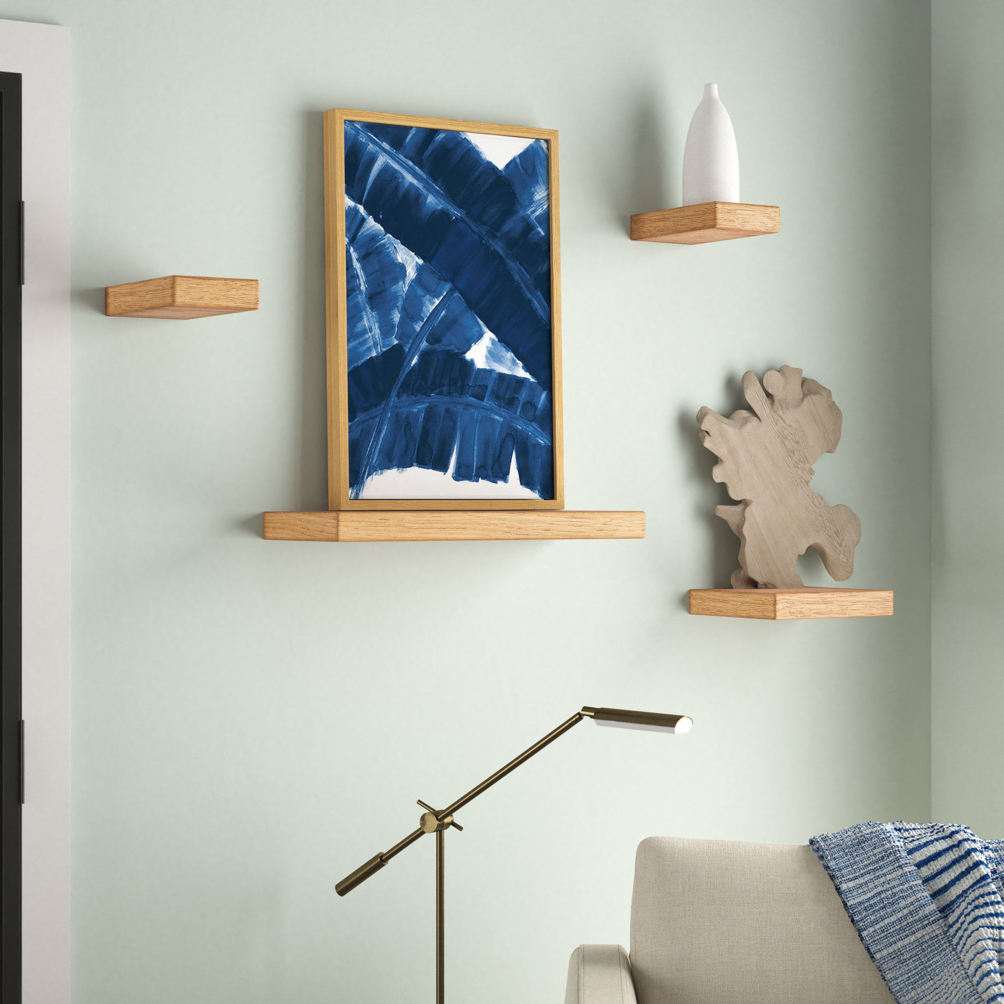 Melannco 4 Piece Chunky Brown Ledge Set & Reviews | Wayfair