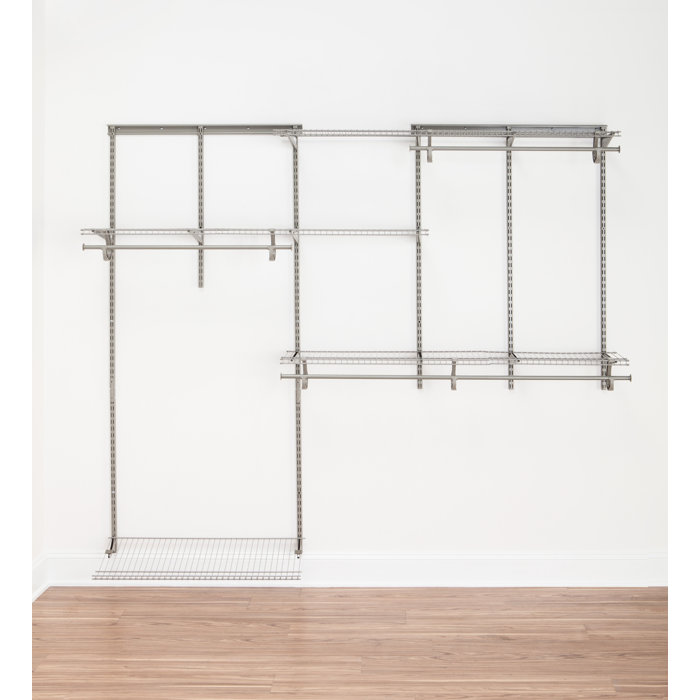 ClosetMaid ShelfTrack 60" W - 96" W Closet System Starter Kit & Reviews ...
