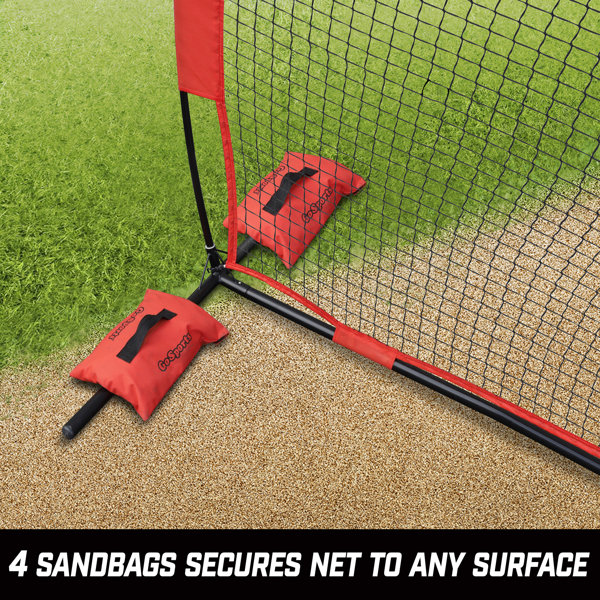 GoSports 20' x 10' Sports Barrier Net with Weighted Sand Bags - Huge ...