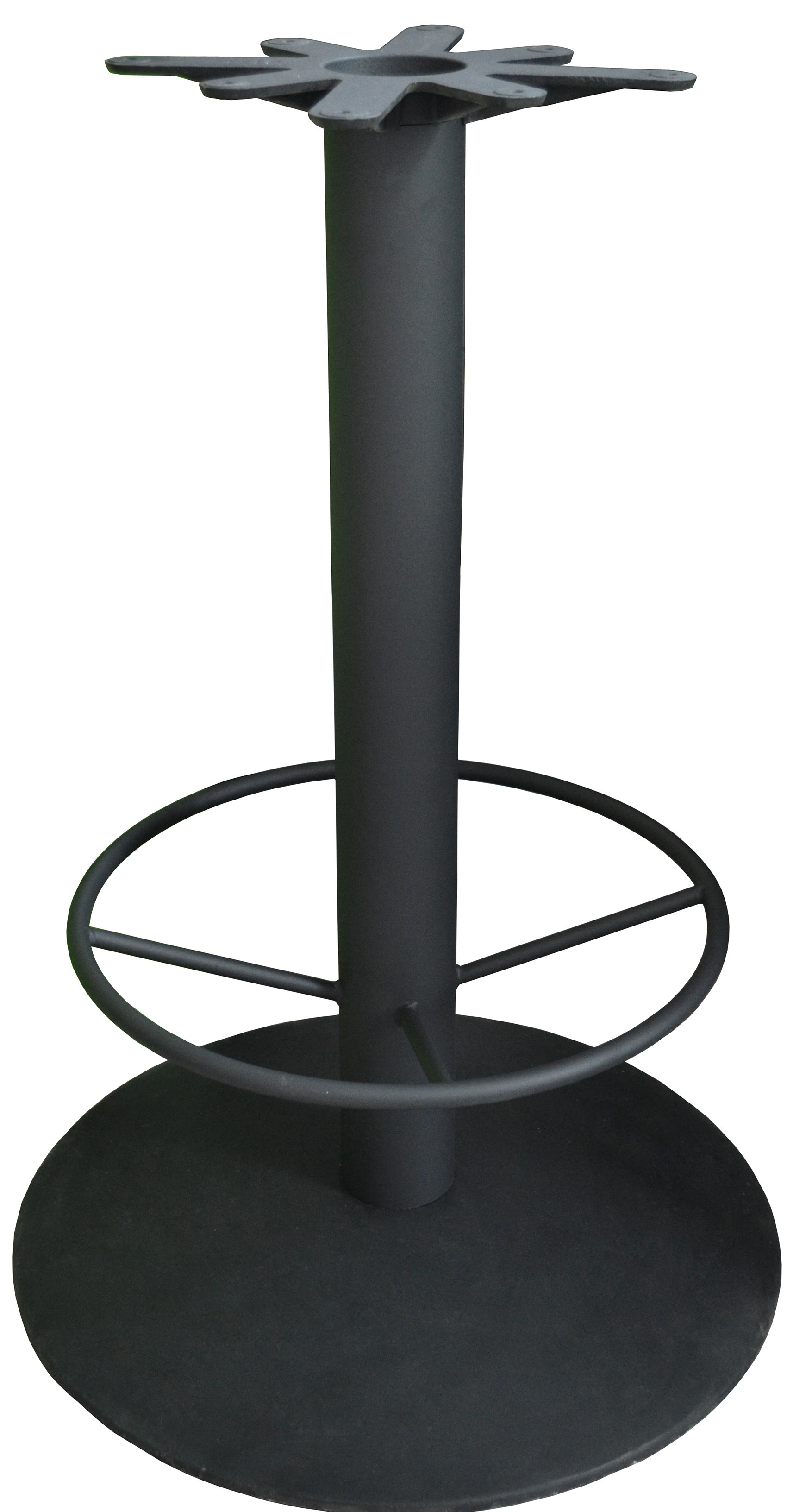 JI Bases 28" Round Cast Iron Bar Height Pedestal Table Base with ...