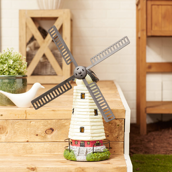 Gracie Oaks SOLAR WINDMILL LIGHTHOUSE | Wayfair