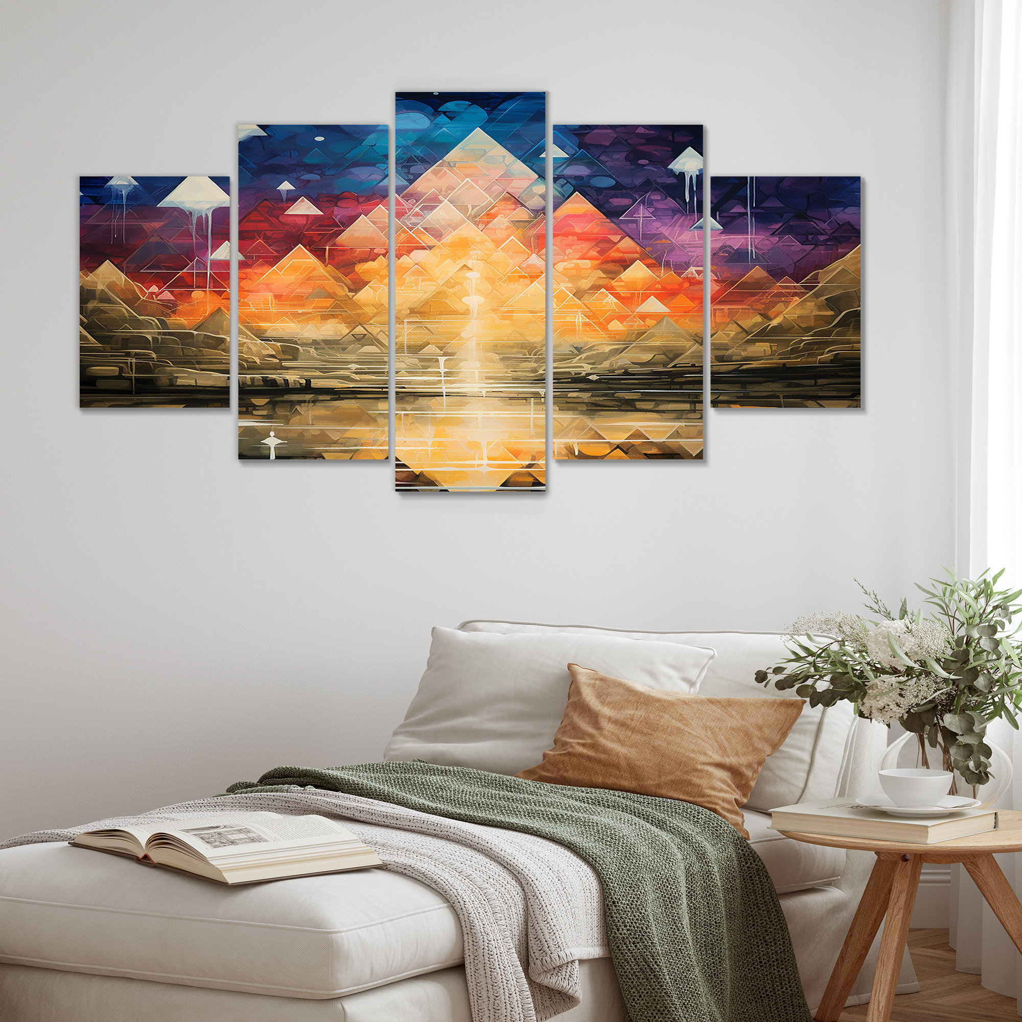 Design Art Whispers Of Sacred Sorrow - Abstract Landscape Wall Art ...