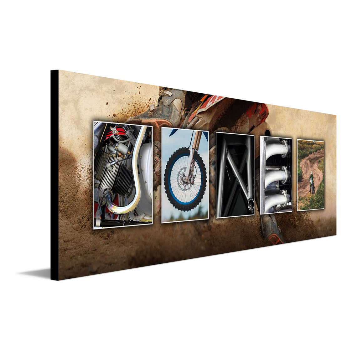Ebern Designs Motocross - Customized Dirt Bike Name Art | Wayfair