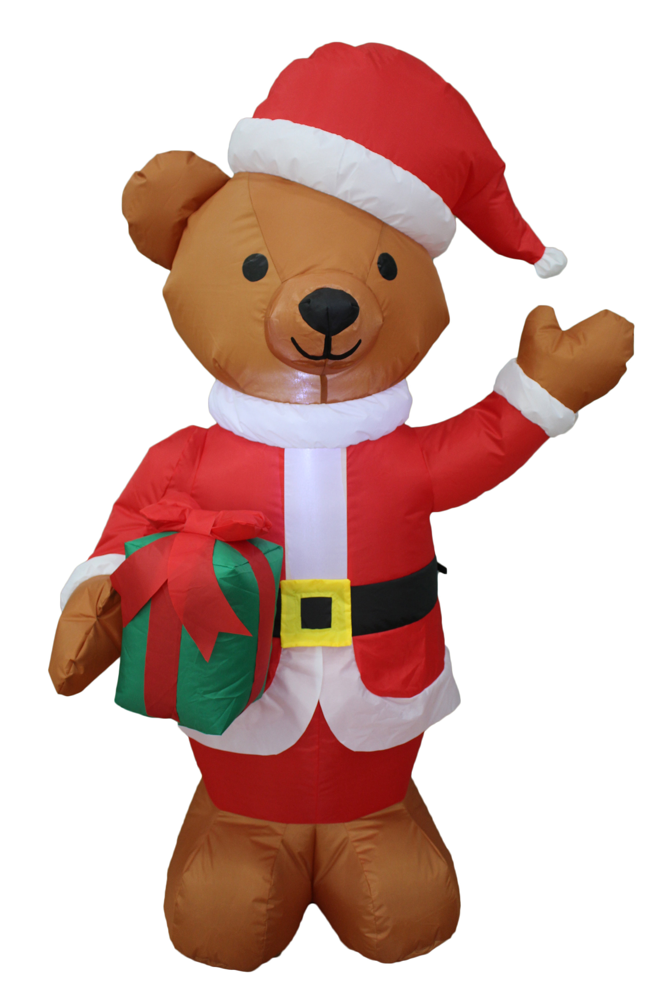 The Holiday Aisle® 4 Foot Tall Lighted Christmas Inflatable Teddy Bear