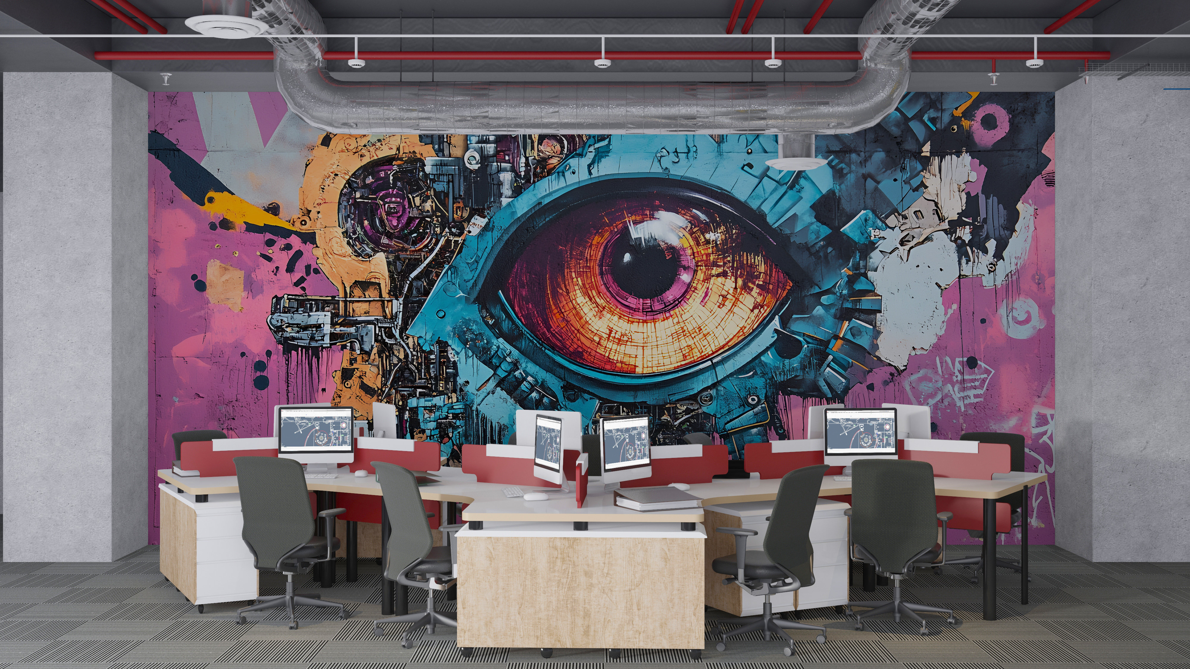 mechanical eye wallpaper