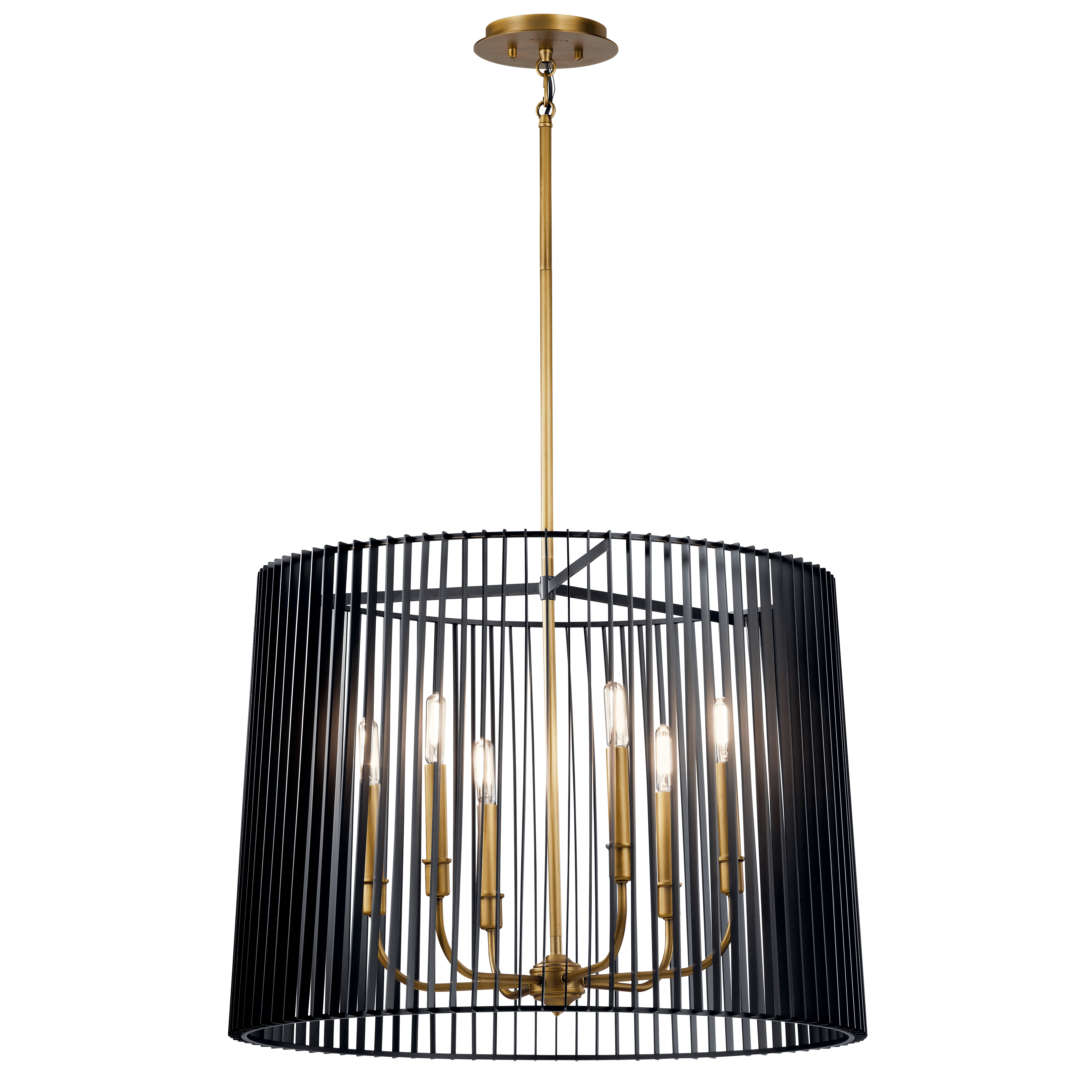 Kichler Lighting Kichler Linara 6 - Light Candle Style Drum Chandelier ...