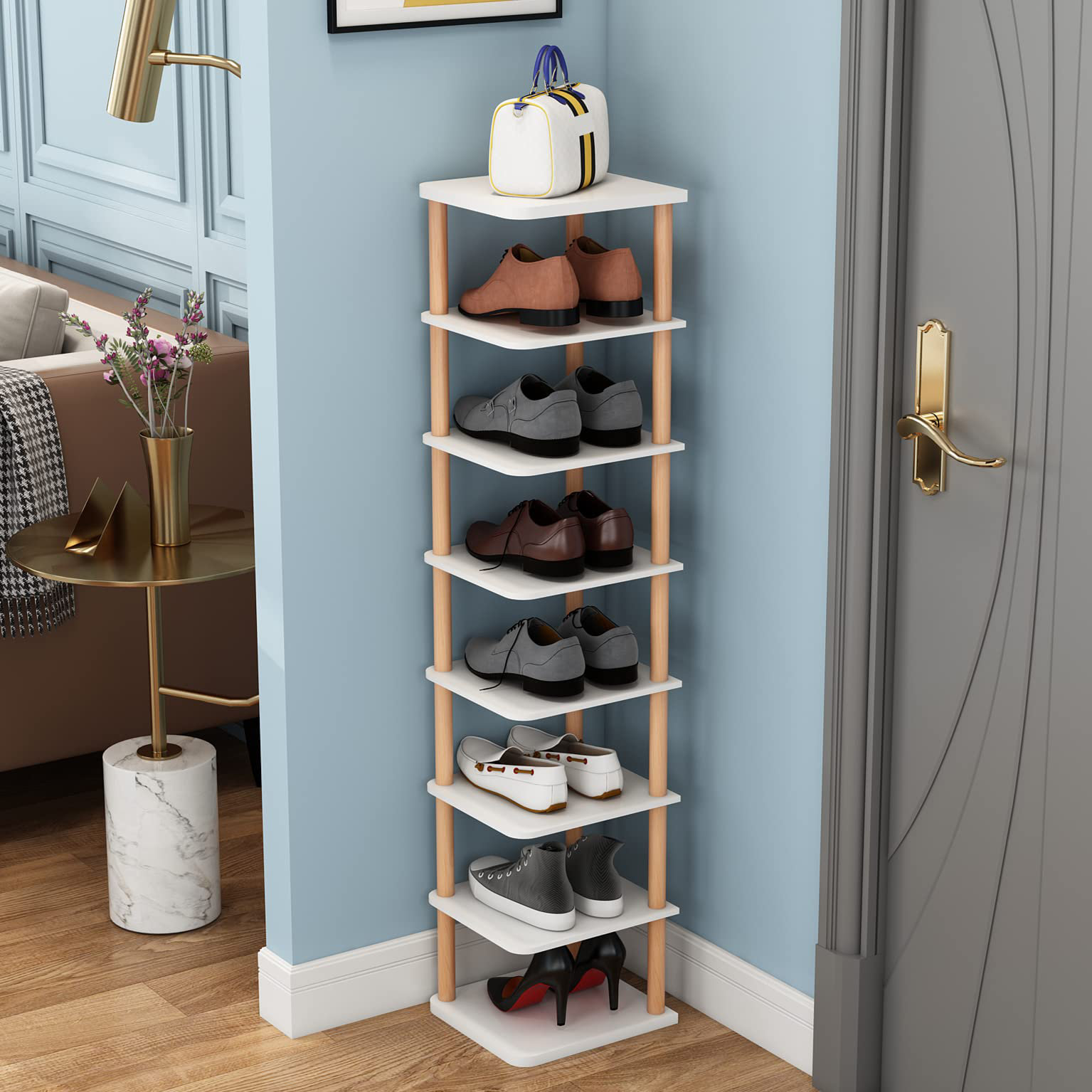 Latitude Run® 8 Pair Stackable Shoe Rack | Wayfair