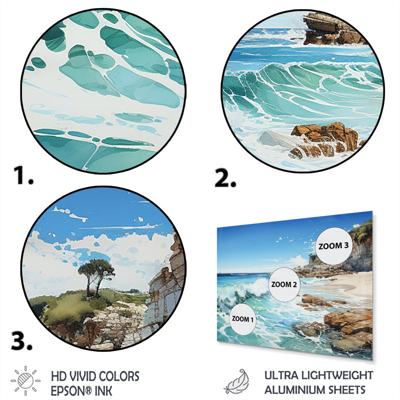 Dovecove Cable Beach Broome I - Landscapes Metal Wall Art Prints Set ...