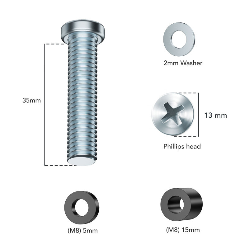 Mount It M8 TV Mounting Hardware Kit | Wayfair
