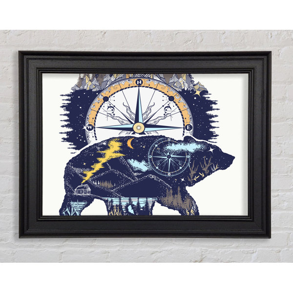 Union Rustic Bear Compass - Single Picture Frame Print | Wayfair.co.uk