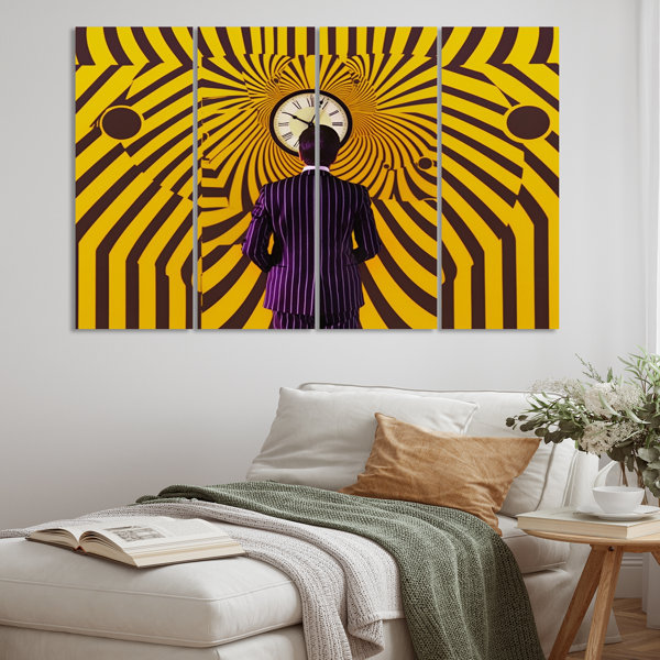 DesignArt Timelessness Sci-Fi Portrait Of Timetraveller Man ...