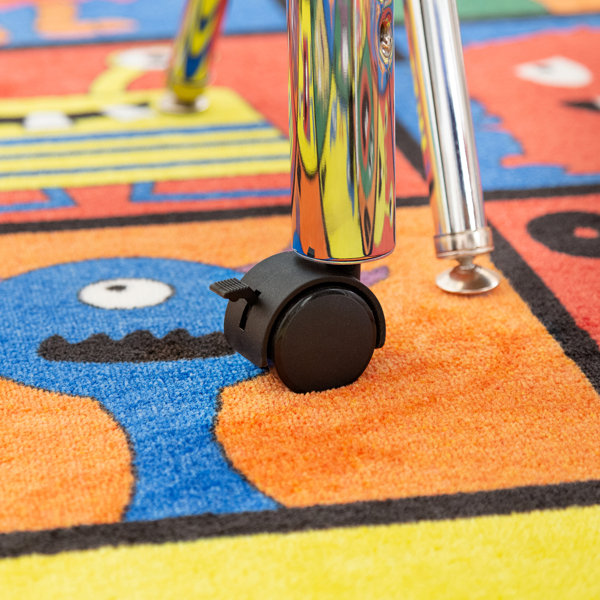 Sprogs Adjustable Height Circular Preschool Classroom Activity Table ...