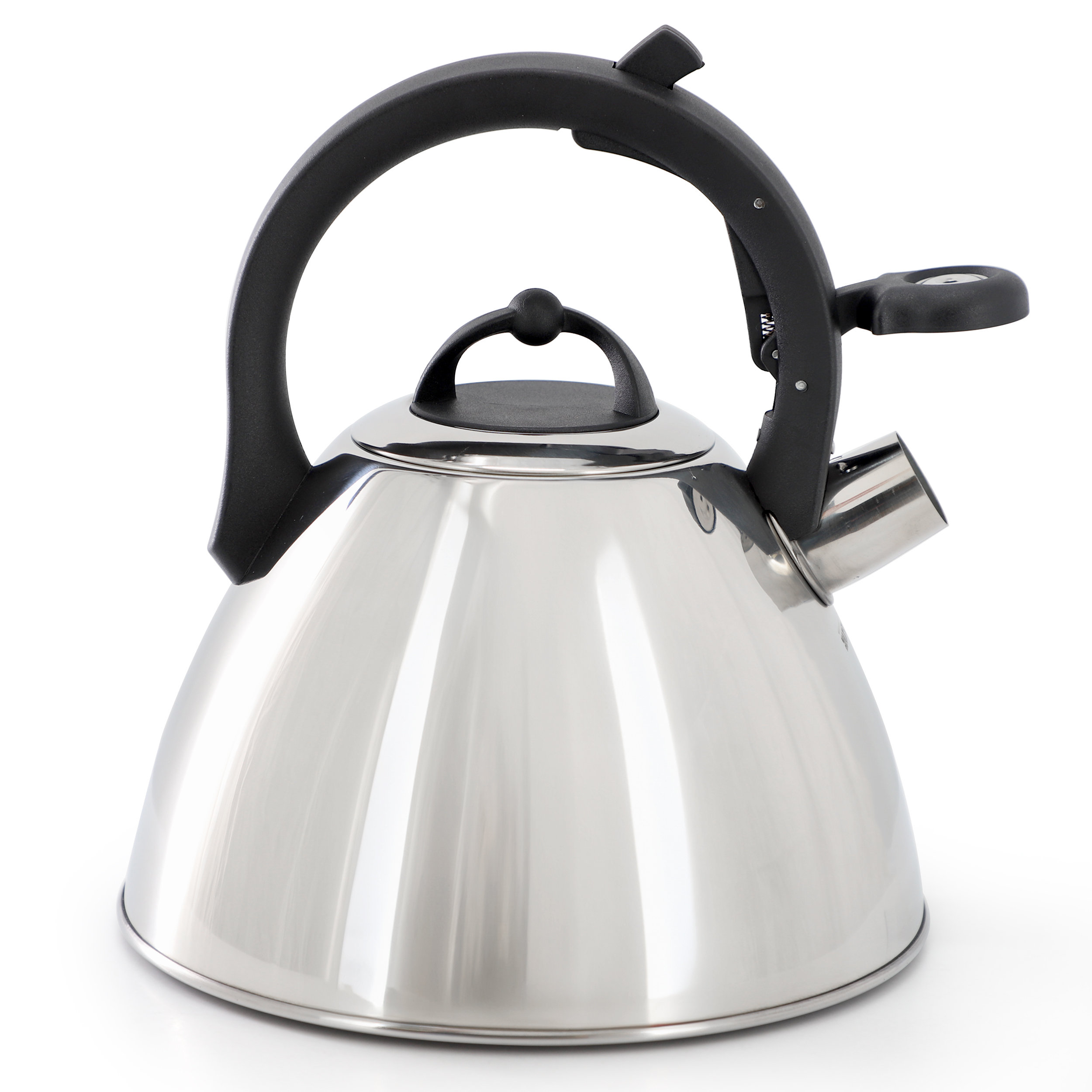 Mr. Coffee Starsbury 2.1 Quart Stainless Steel Whistling Tea Kettle ...