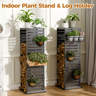 ChicFurnit 4-ft Parallel-louver Firewood Rack With Clean Linear Laser ...