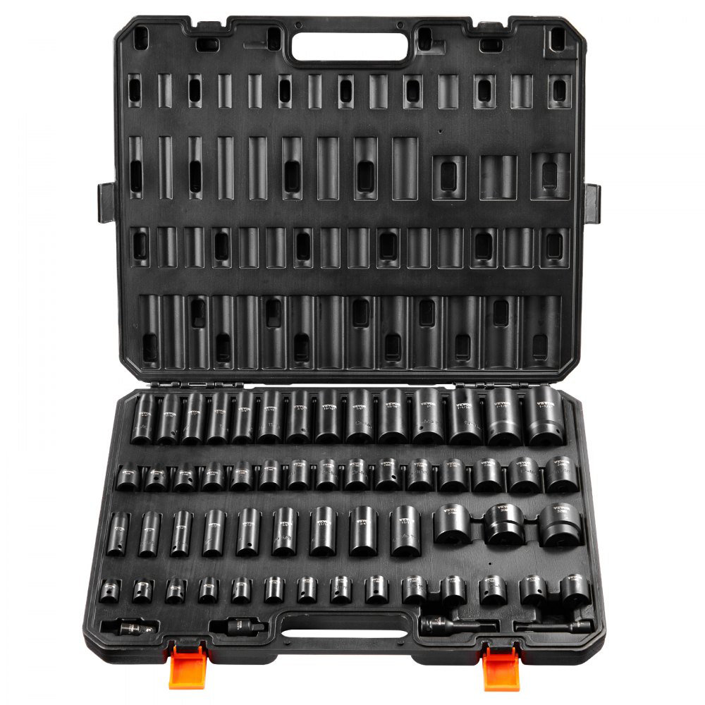 17 Stories Impact Sockets Set 59pcs 6-Point Drive Bit Ratchet Tool Kit ...