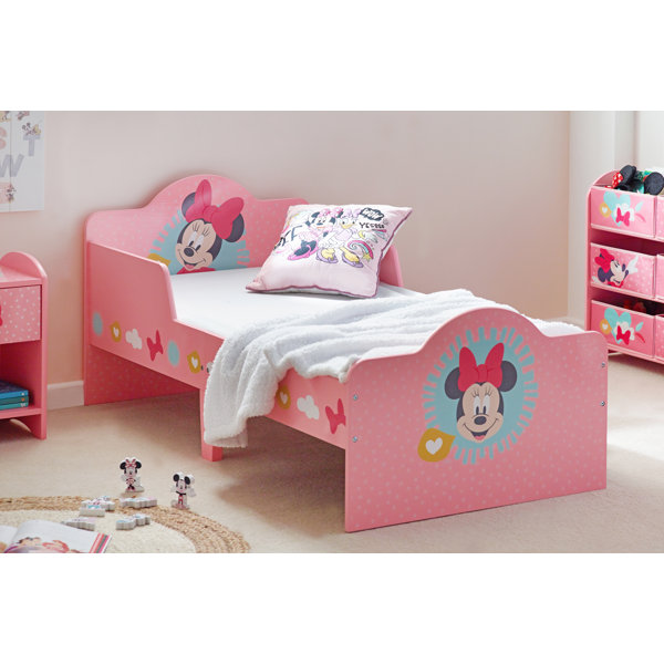 Disney Classic Minnie Mouse Toddler Bed: Sturdy Engineered Wood ...