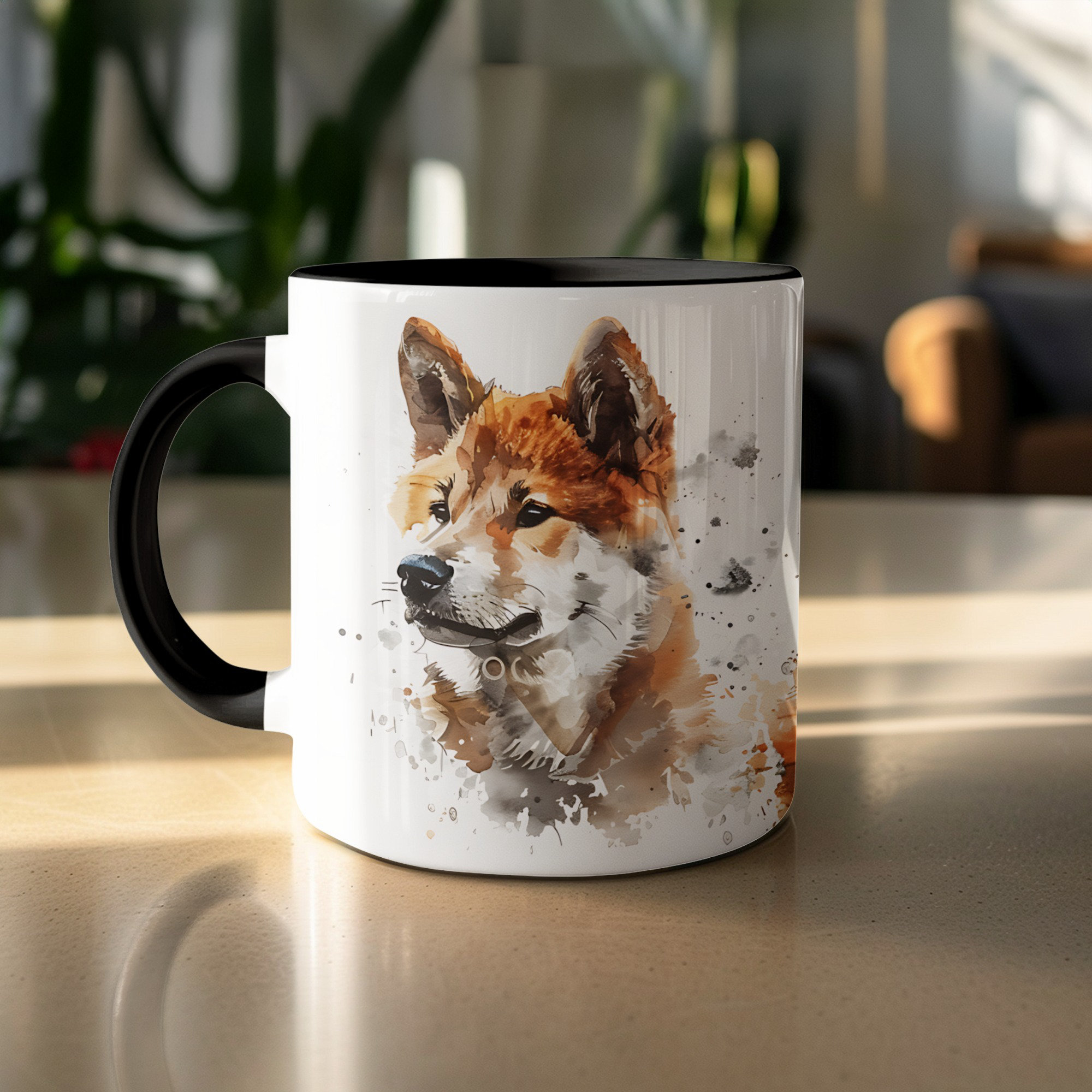 East Urban Home French Bulldog Watercolor Design 11oz Coffee Mug ...