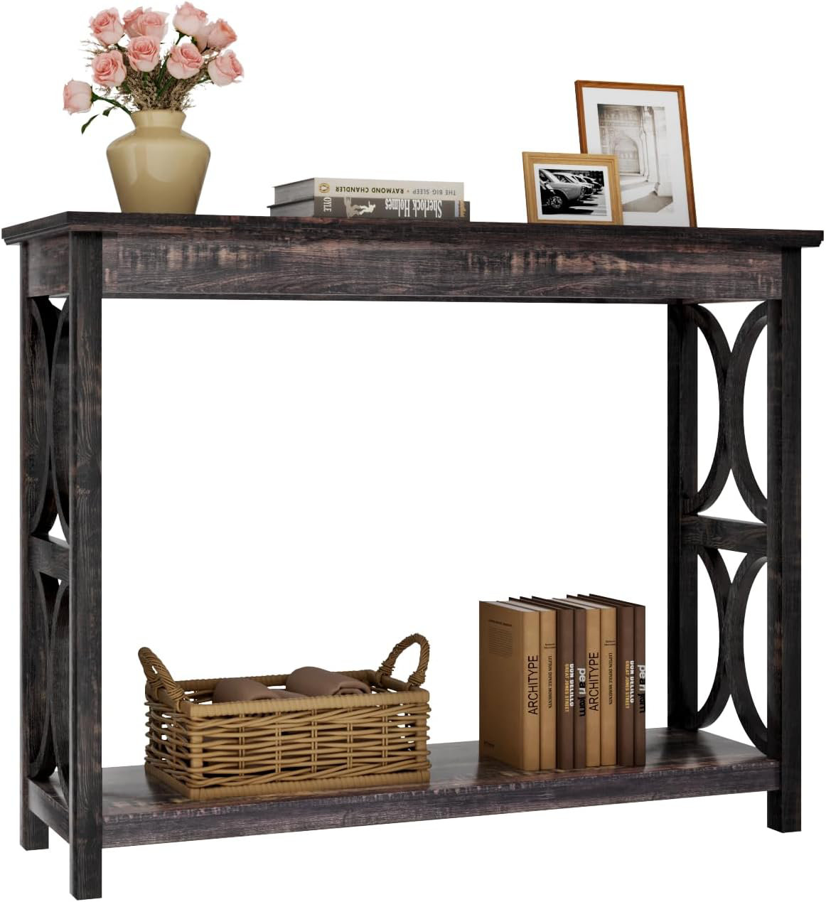 Winston Porter Raine 31.9'' Solid Wood Console Table | Wayfair