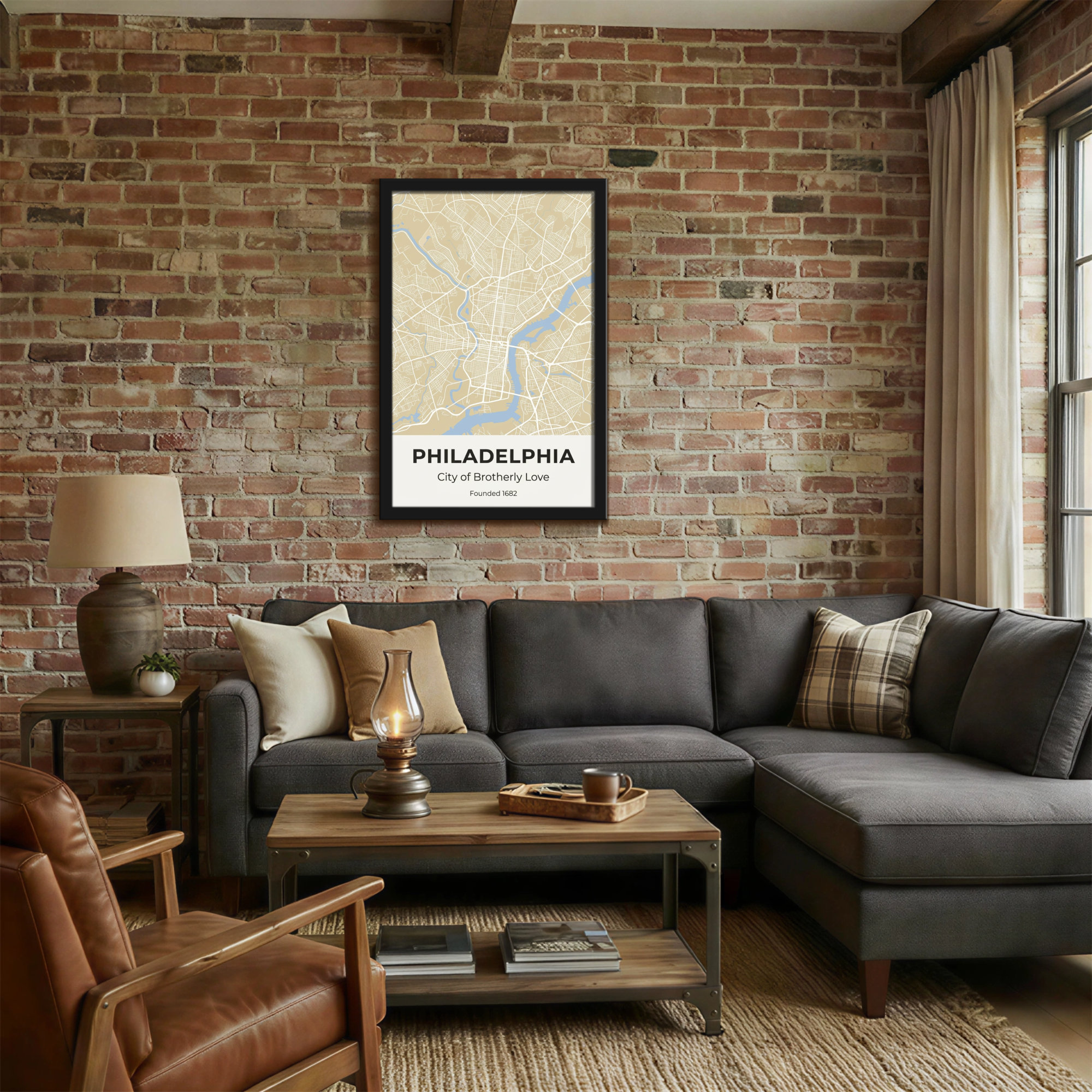 Winston Porter Scenic & Cityscapes Philadelphia Map Design With ...