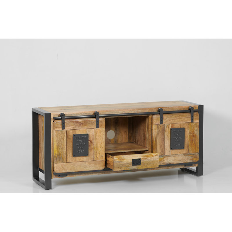 August Grove Everard Solid Wood TV Stand for TVs up to 55" | Wayfair.co.uk